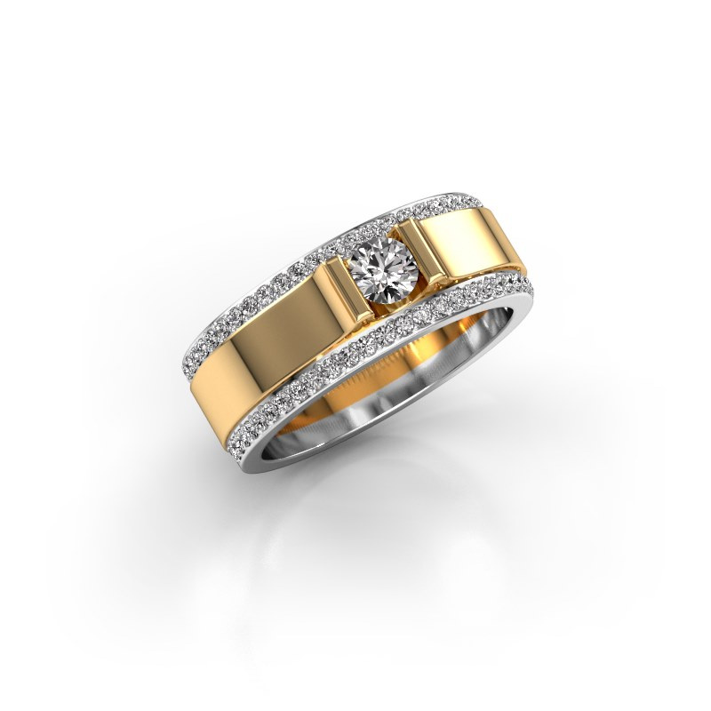 Straight gold diamonds 0.705 crt Danillo men's ring | Design your own