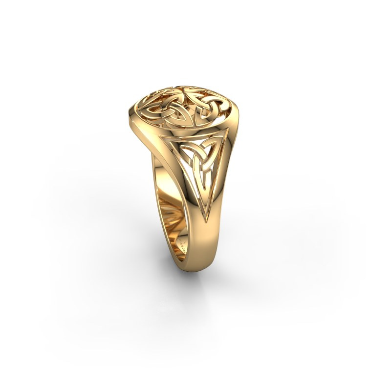 Traditionele bolle gouden symbolisch heren ring Damian|-30%